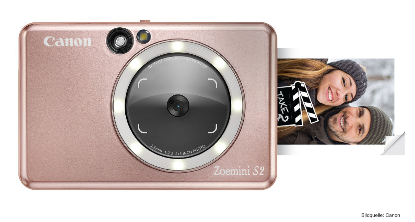 Canon Zoemini S2 ‒ 2-in-1-Sofortbildkamera mit Mini-Fotodrucker ...