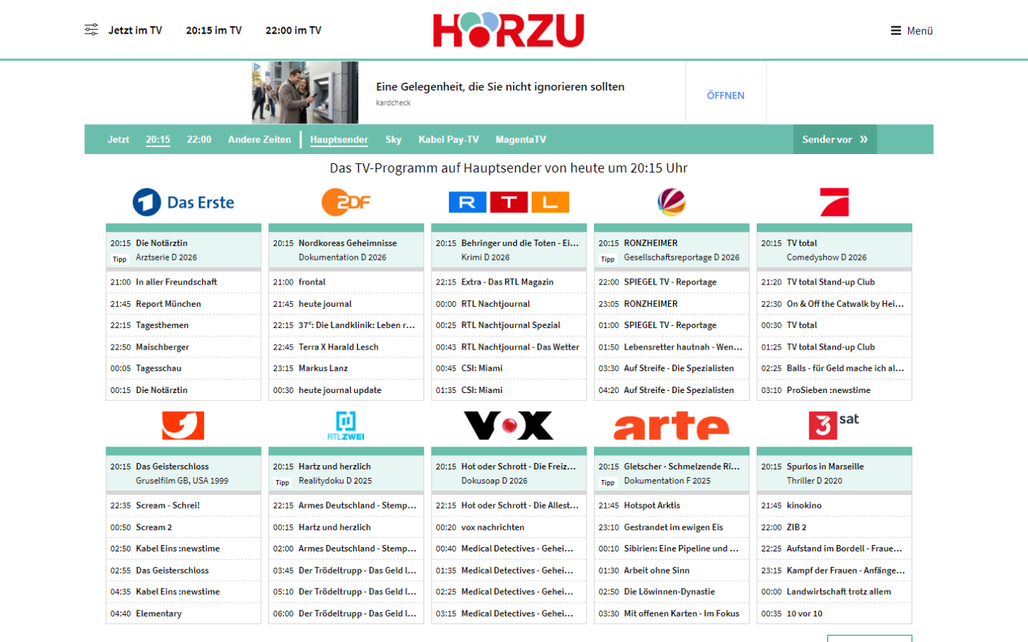 TV Programm online kostenlos: Die besten Fernsehprogramm-Websites ...
